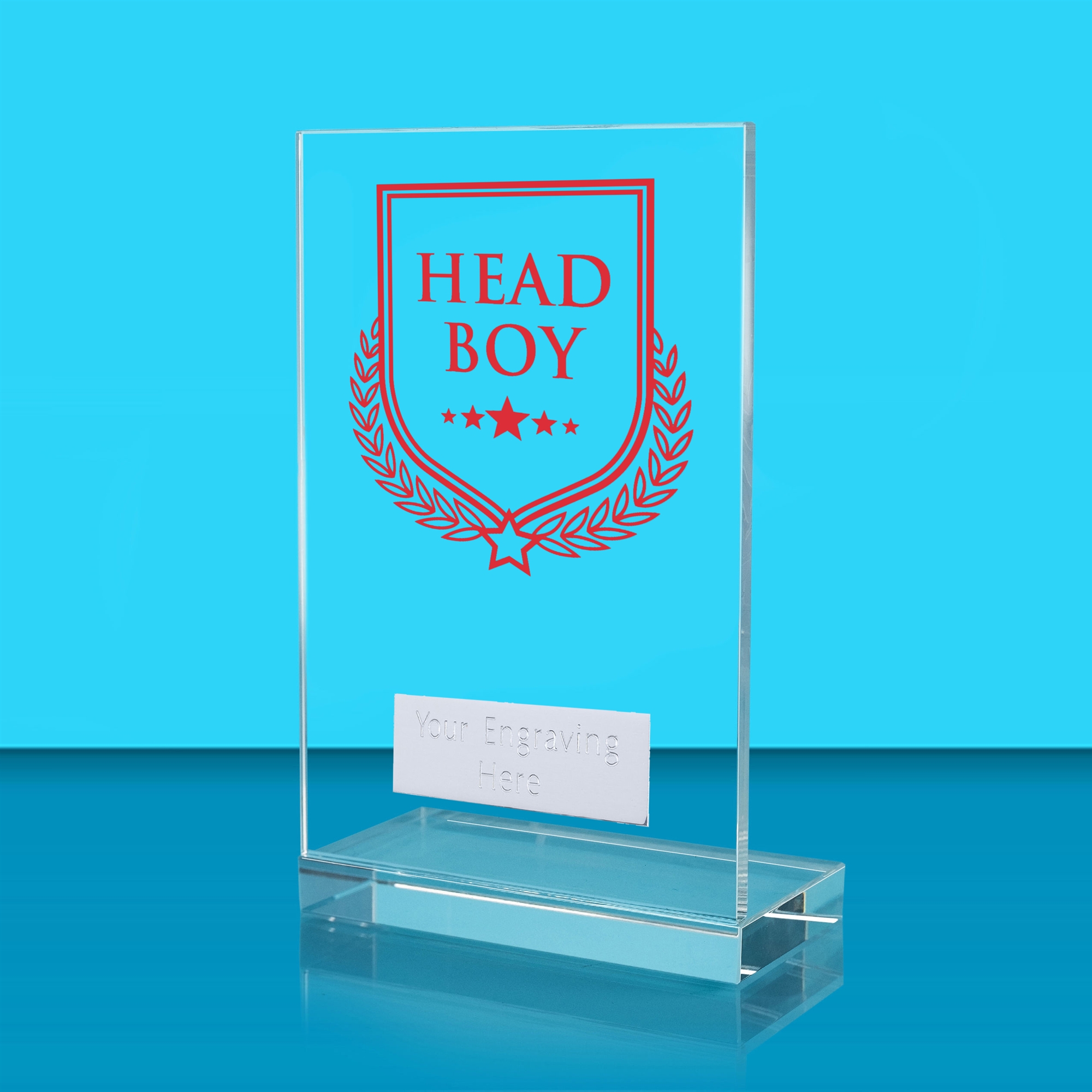 Achievement School Head Boy Glass Award - AFG024-SCH11 | Impact Trophies