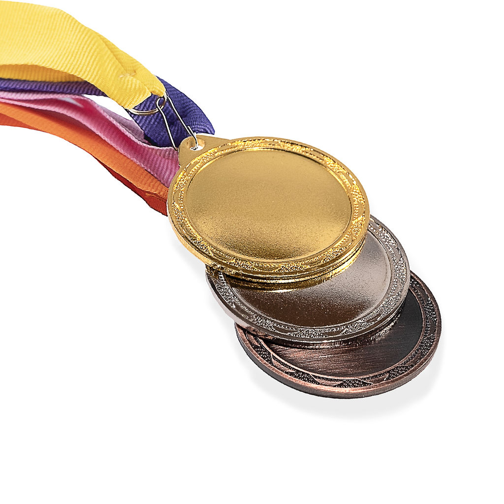 Pack of 1000 Impact Budget Radial Extra Small Medals with Ribbons (32mm ...