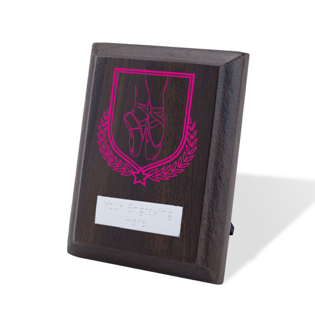 Britannia Ballet Shoes Walnut Plaque - AFFWP6-DAN1 | Impact Trophies