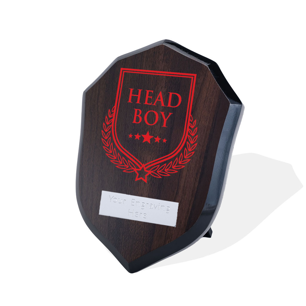 Britannia School Head Boy Walnut Shield - AFWS31-SCH11 | Impact Trophies