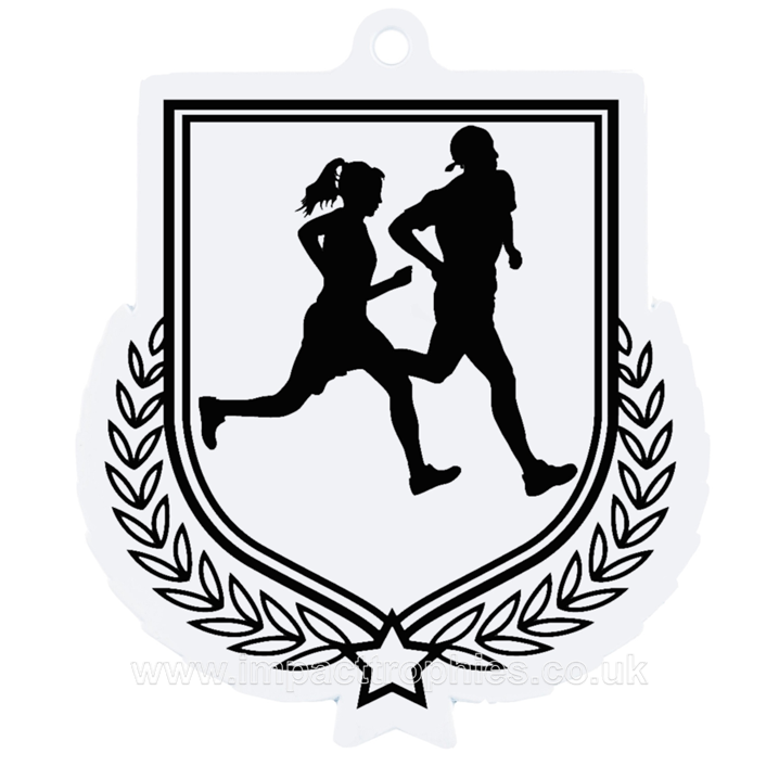Impact Athletics Shield Medal Colour - AFMM1-ATH5/ Clr | Impact Trophies