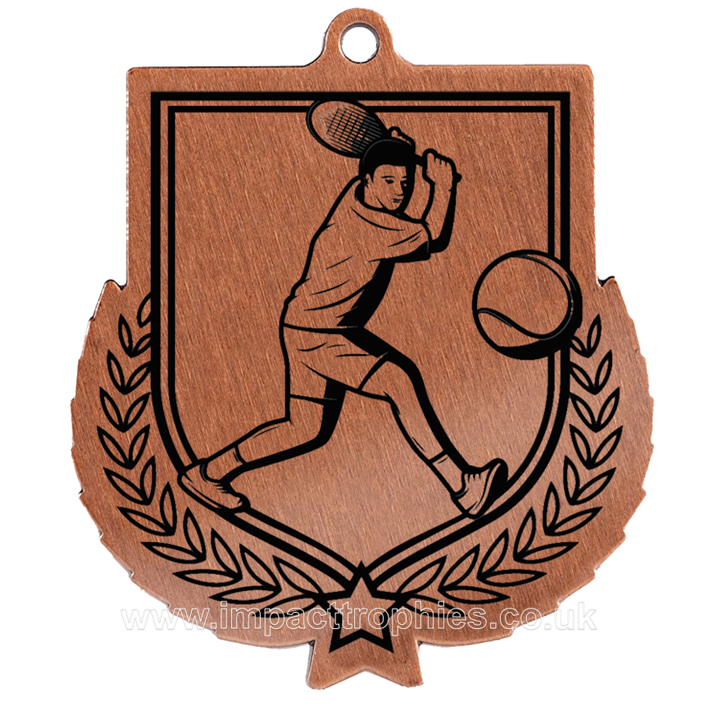 ImpactMen's Tennis Shield Medal - AFMM1-TEN1 | Impact Trophies