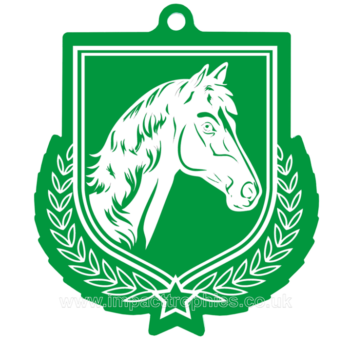 Impact Equestrian Shield Medal Colour - AFMM1-EQU1/ Clr | Impact Trophies