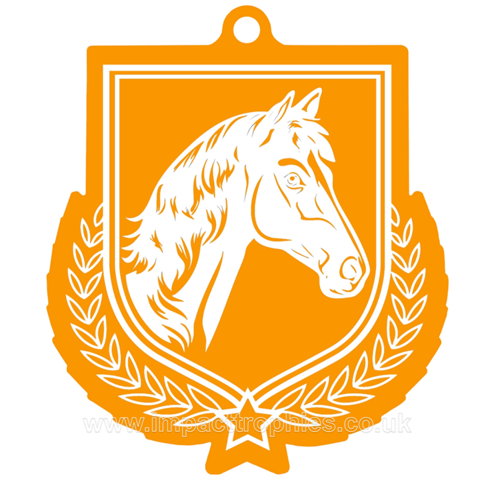Impact Equestrian Shield Medal Colour - AFMM1-EQU1/ Clr | Impact Trophies