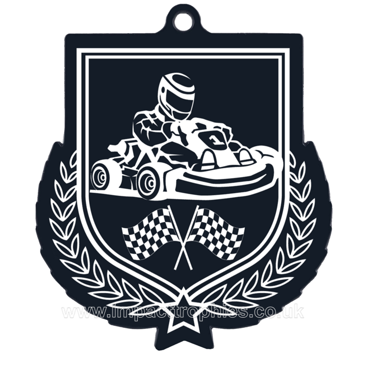 Impact Go Karting Shield Medal Colour - AFMM1-MOT2/ Clr | Impact Trophies