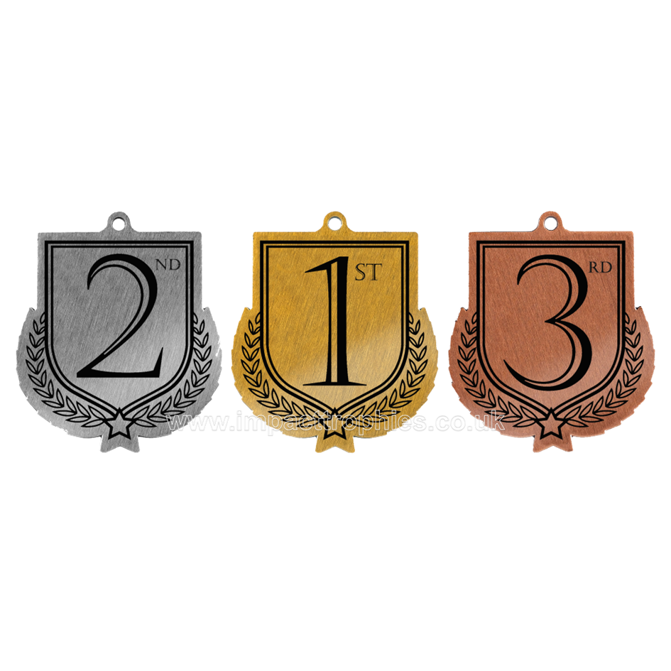 Impact 1st, 2nd, 3rd Place Shield Medal - AFMM1-WIN1/ WIN2/ WIN3 ...