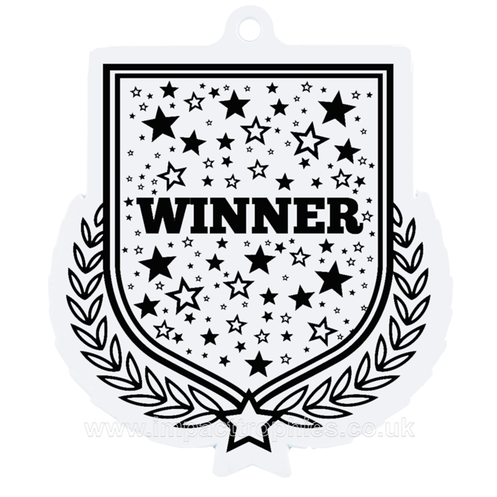 Impact Winner Shield Medal Colour - AFMM1-WIN6/ Clr | Impact Trophies