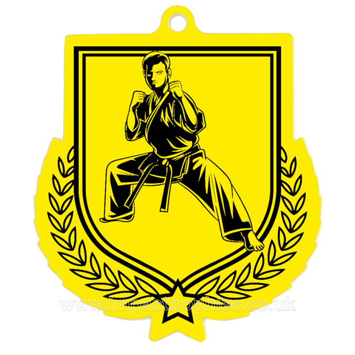 Impact Male Martial Arts Shield Medal Colour - AFMM1-MA1/ Clr | Impact ...