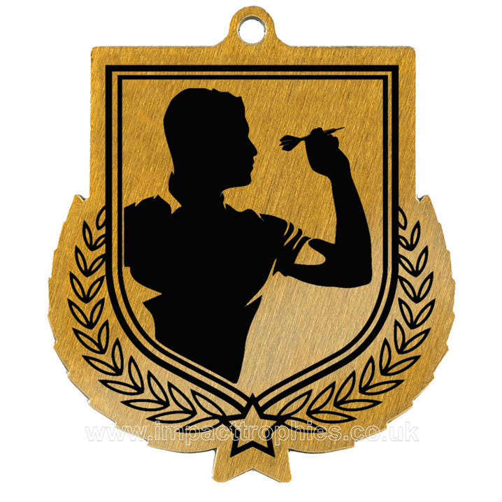 Impact Male Dartboard Shield Medal - AFMM1-DART5 | Impact Trophies