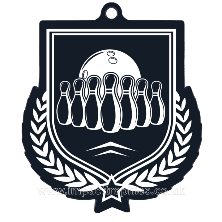 Impact Ten Pin Bowling Shield Medal Colour - AFMM1-TPB5/ Clr | Impact ...