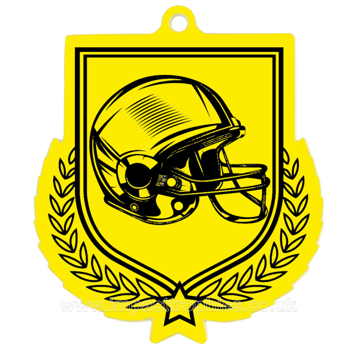 Impact American Football Shield Medal Colour - AFMM1-AMF7/ Clr | Impact ...