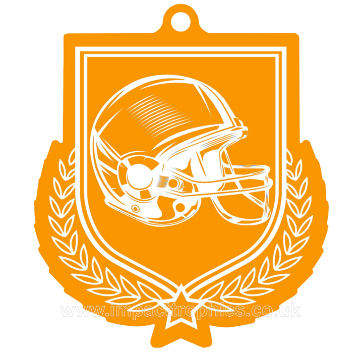 Impact American Football Shield Medal Colour - AFMM1-AMF7/ Clr | Impact ...