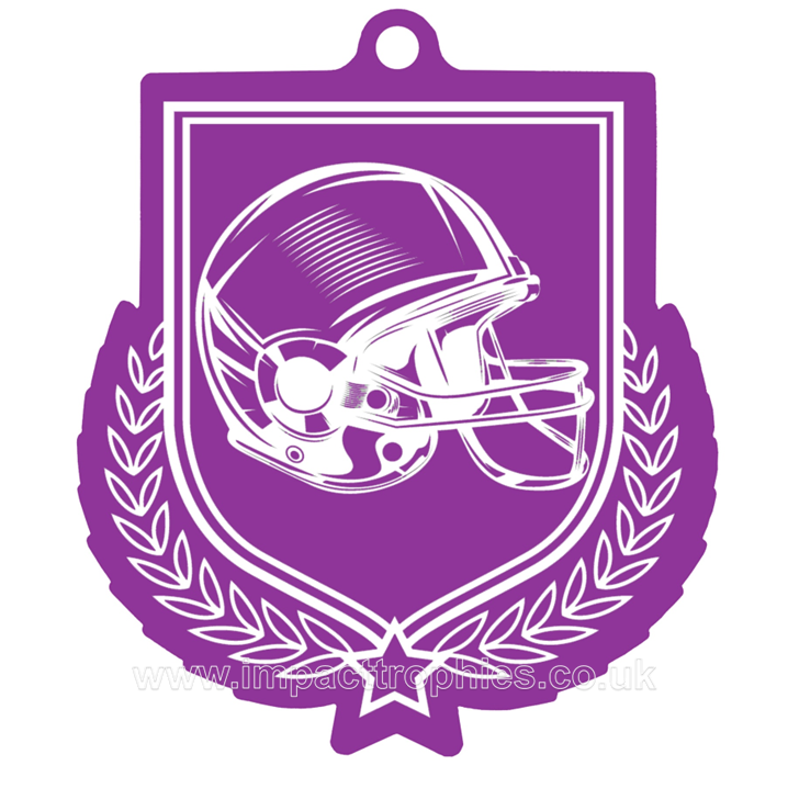 Impact American Football Shield Medal Colour - AFMM1-AMF7/ Clr | Impact ...