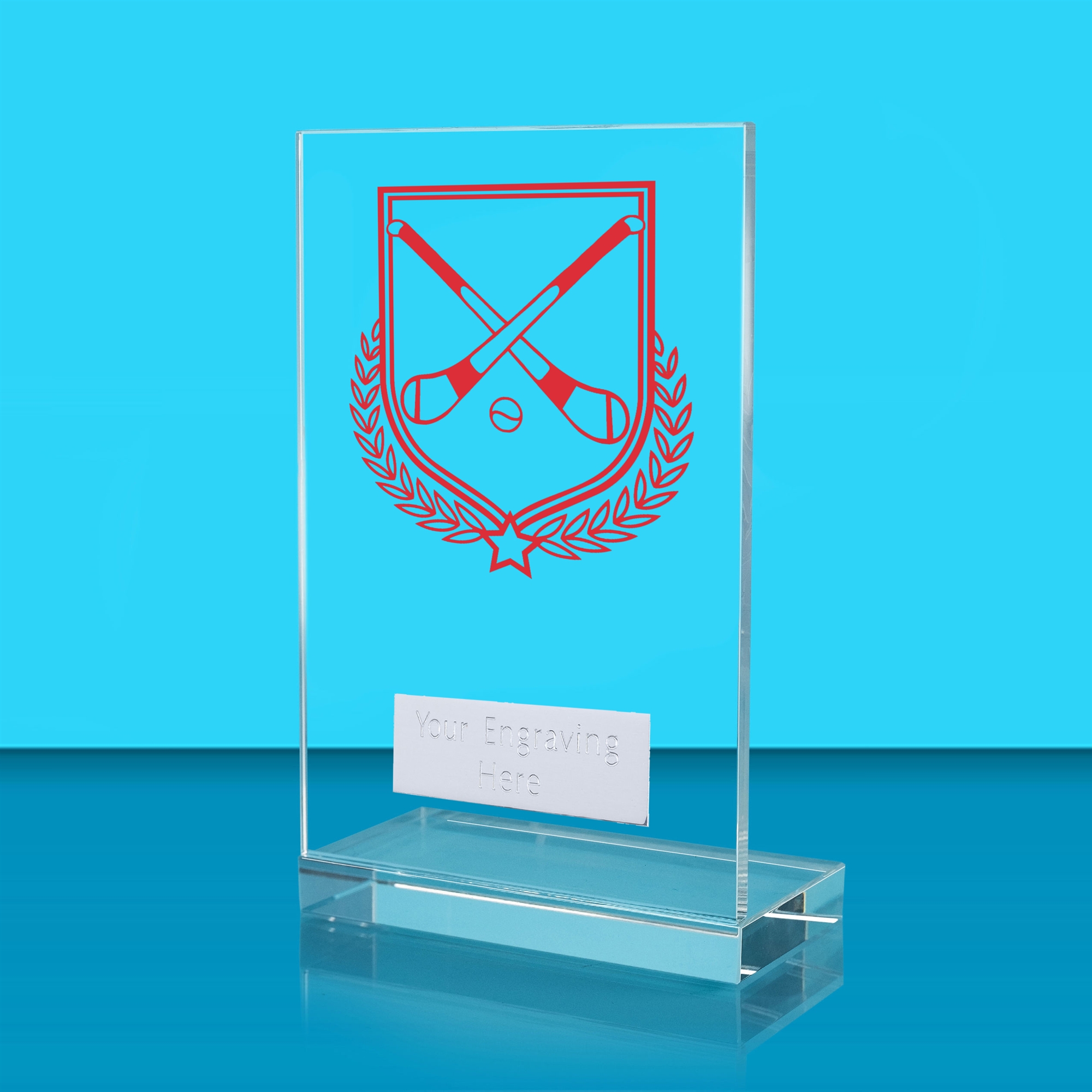 Achievement Hurling Glass Award - AFG024-HURL2 | Impact Trophies