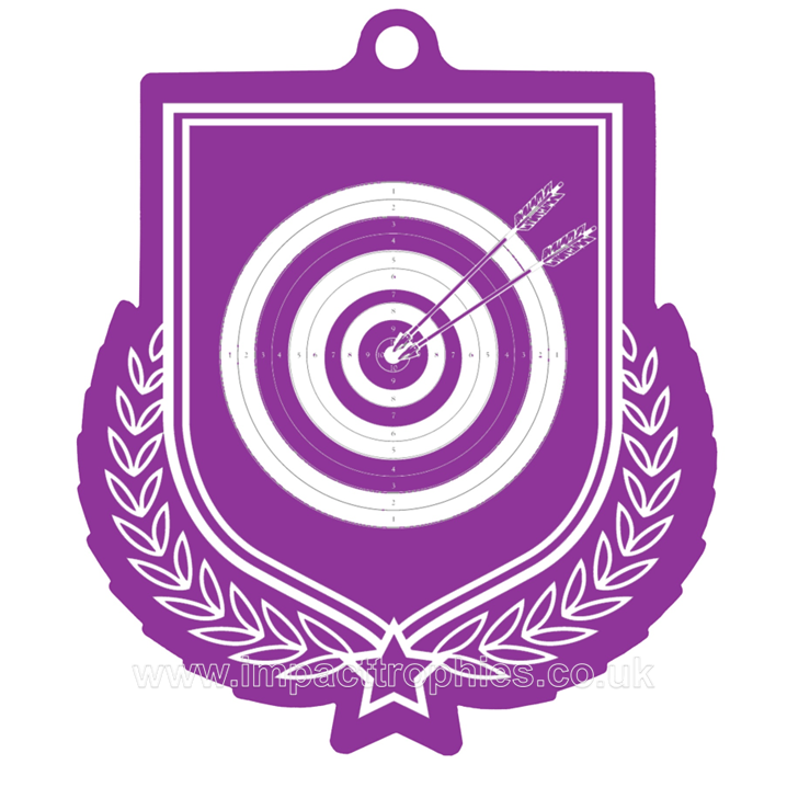 Impact Archery Shield Medal Colour - AFMM1-ARC4/ Clr | Impact Trophies