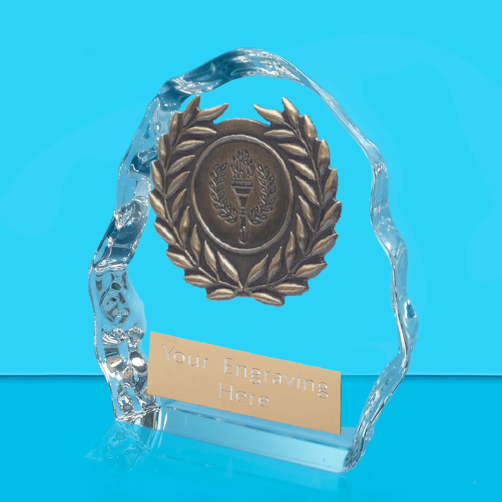 Sub Zero Glass Award with Wreath - AFG025/T | Impact Trophies