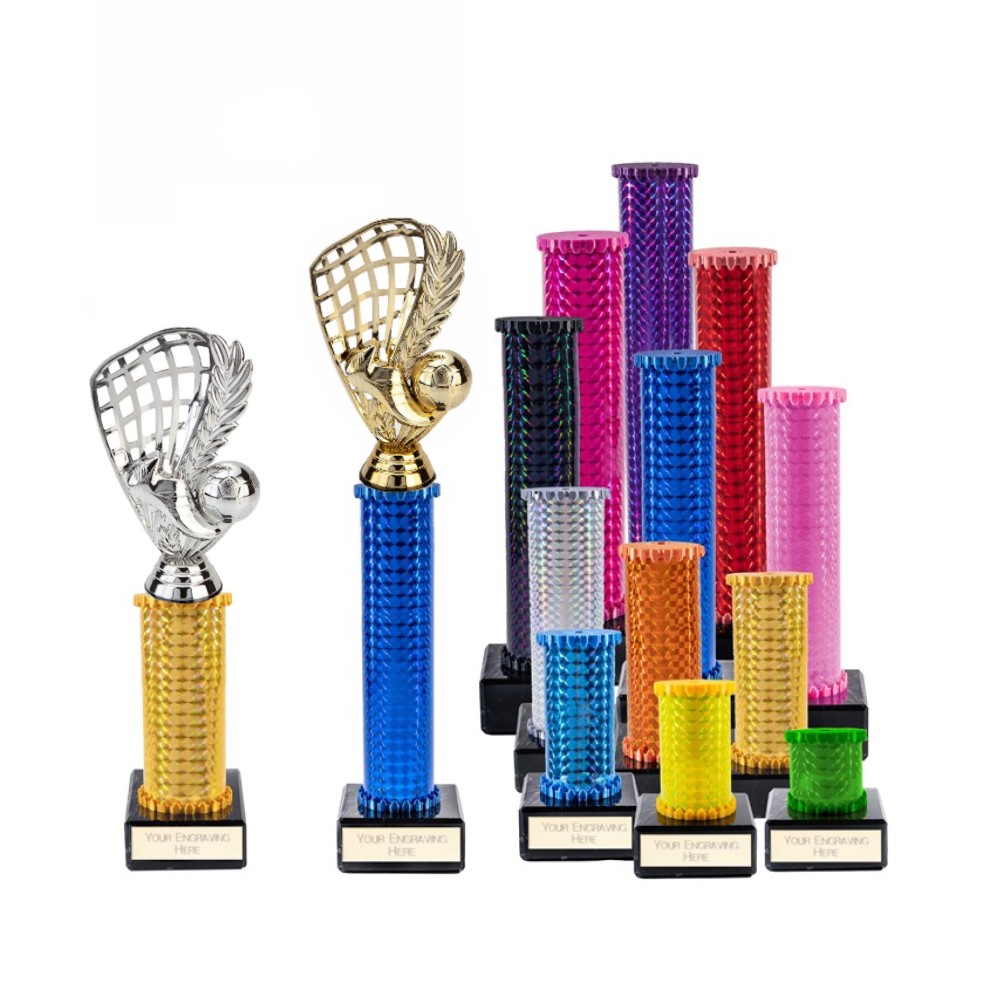 Icon Holographic Resolute Football Column Trophy - AFCOLH-AFBP014G ...